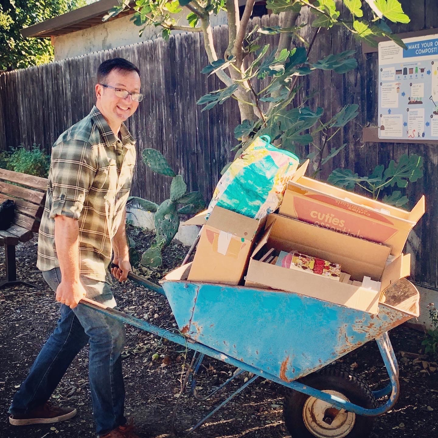 Wheelbarrow full of books – hi def librarian
